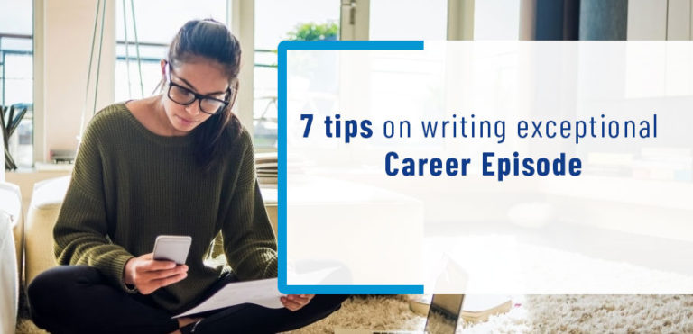 Tips on writing exceptional Career Episode for EA