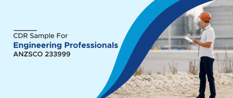 CDR Sample for Engineering Professionals | CDRWritingExpert
