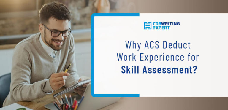 ACS Work Experience Deduction - CDRWritingExpert